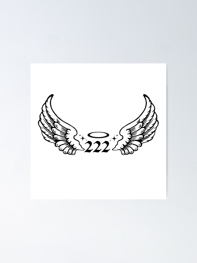"Angel number 222 design " Poster for Sale by Holly-berry-art | Redbubble