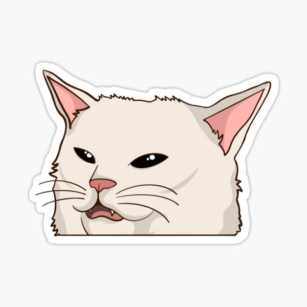 "funny cat meme" Sticker for Sale by LiaCosme | Redbubble