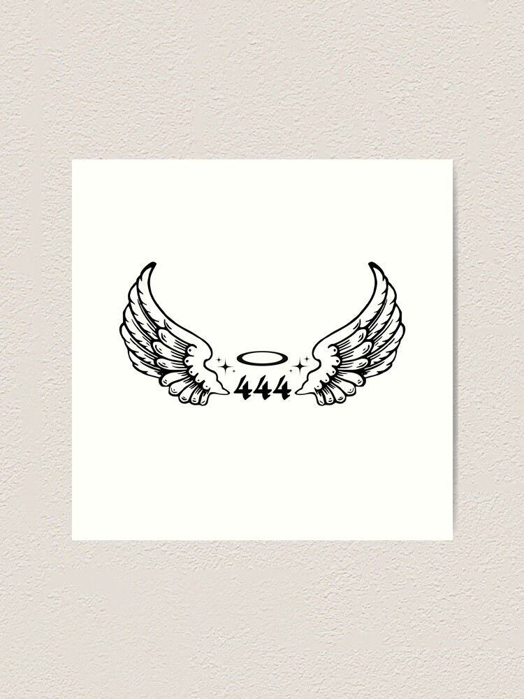 "Angel number 444 design " Art Print for Sale by Holly-berry-art ...