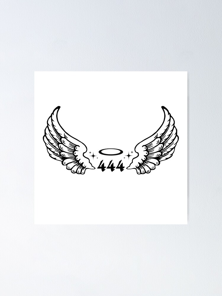 "Angel number 444 design " Poster for Sale by Holly-berry-art | Redbubble