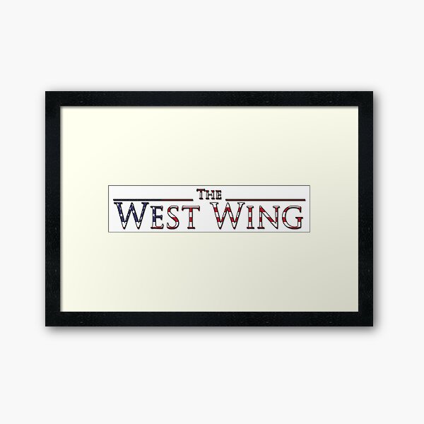 "The West Wing Logo with American Flag Design" Framed Art Print by ...