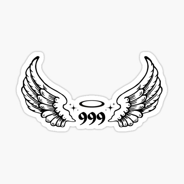 "Copy of Angel number 999 design " Sticker by Holly-berry-art | Redbubble