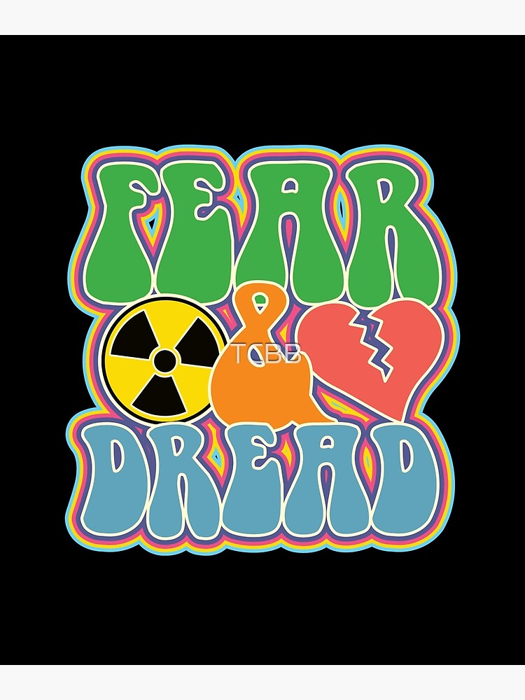 Póster «Fear & Dread - Estilo hippy vintage maravilloso de los años 60 ...