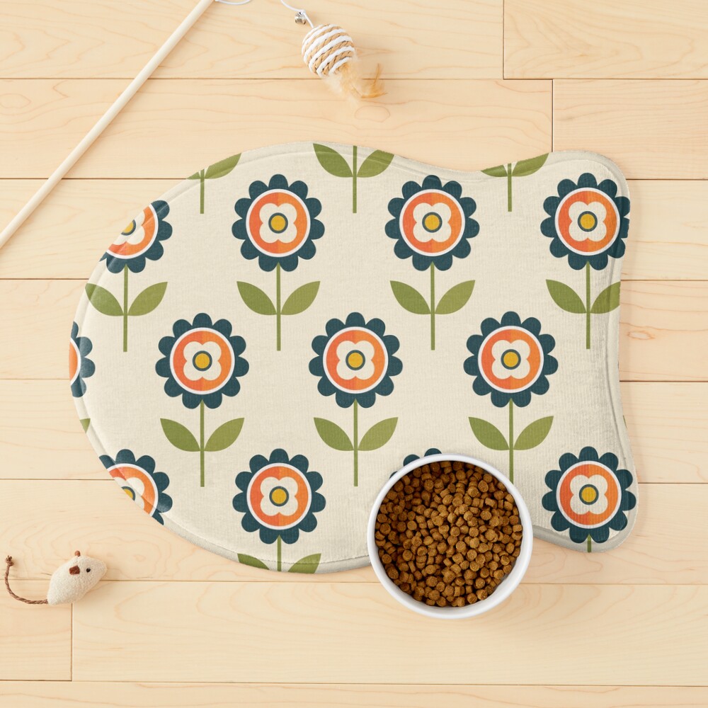 "Retro Daisy - Orange and Cream" Sticker for Sale by daisy-beatrice ...