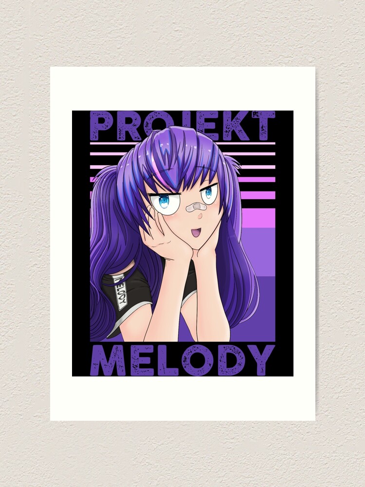 "ANIMERCH VSHOJO - PROJEKT MELODY " Art Print for Sale by OfficialODH ...