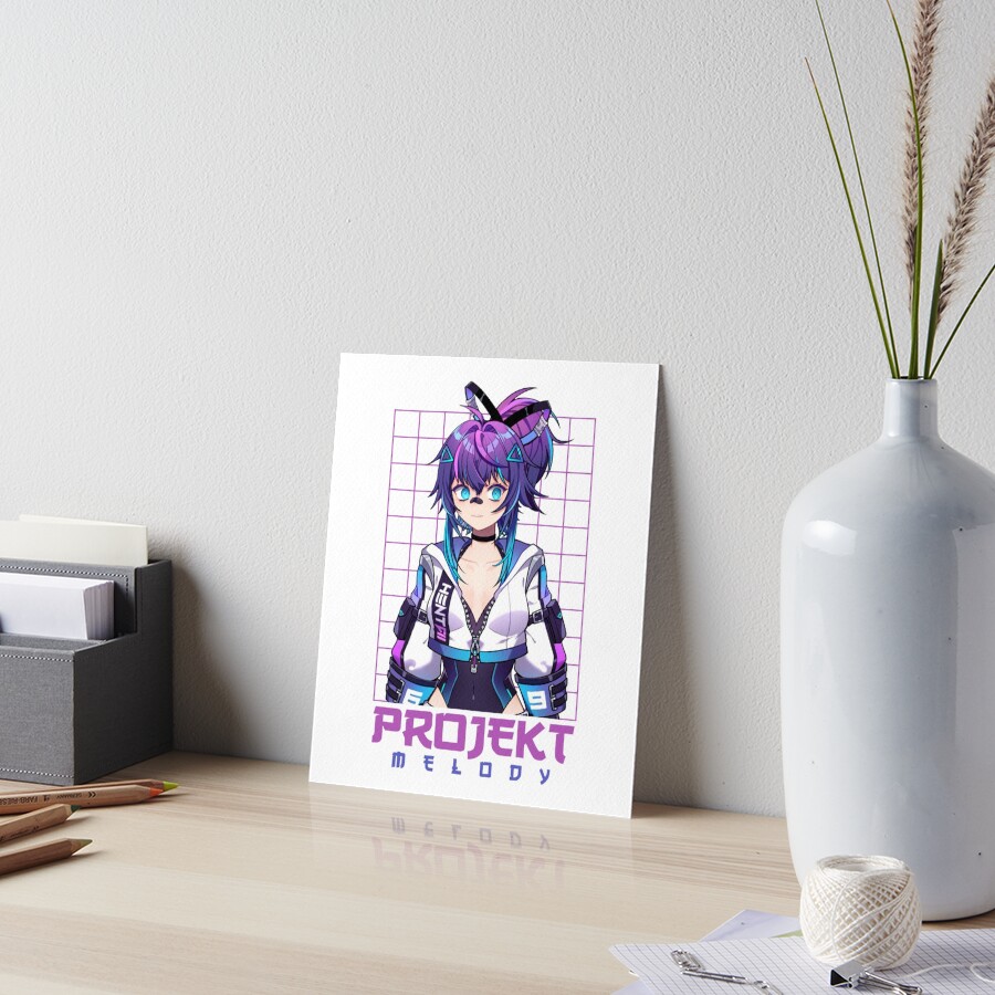 "BEST ANIMERCH VSHOJO - PROJEKT MELODY " Art Board Print by OfficialODH ...