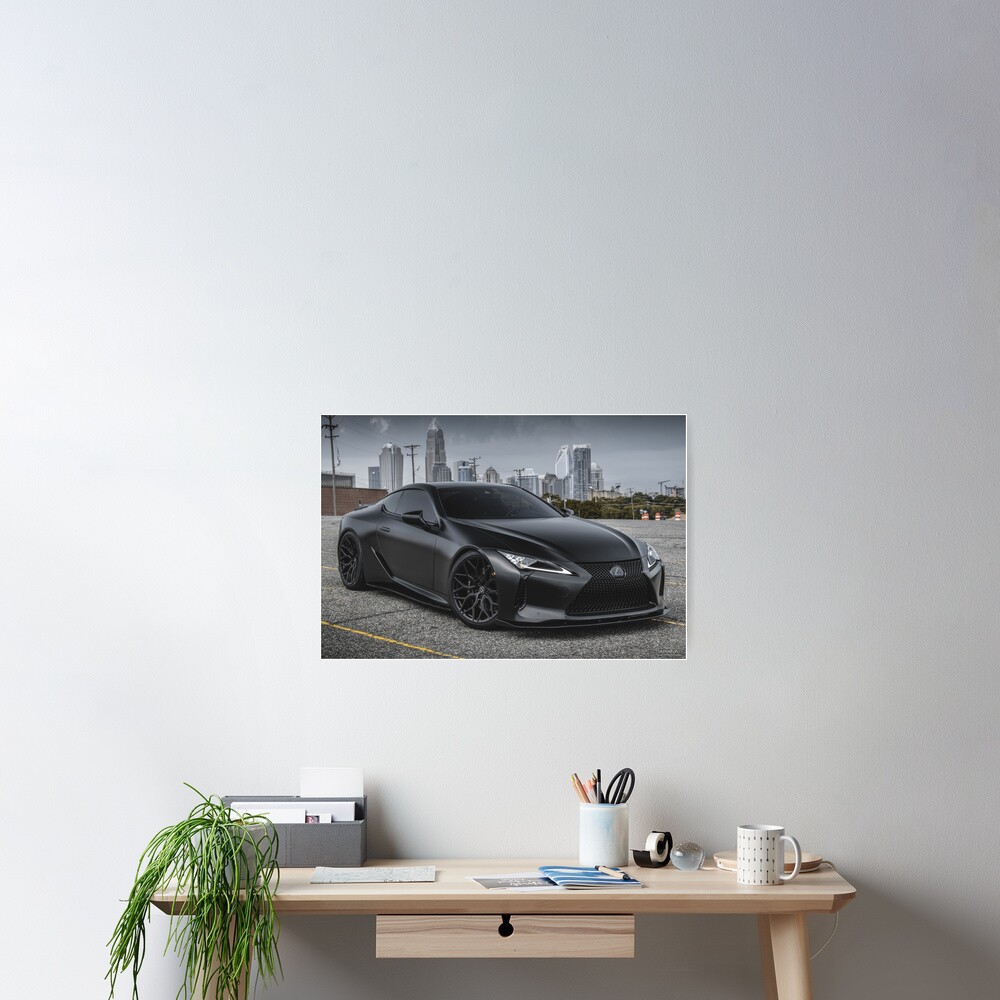 "Lexus LC 500 Stealth" Poster for Sale by flowgraphix | Redbubble