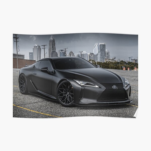 "Lexus LC 500 Stealth" Poster for Sale by flowgraphix | Redbubble