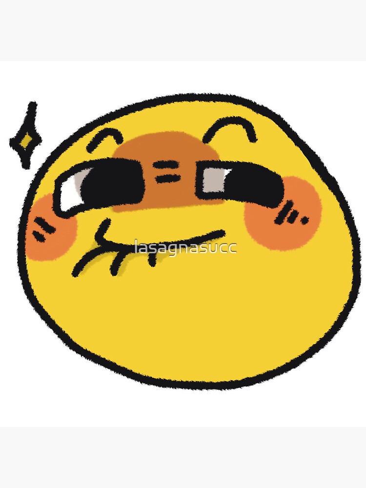 "sussy emoji sticker" Art Print for Sale by lasagnasucc | Redbubble
