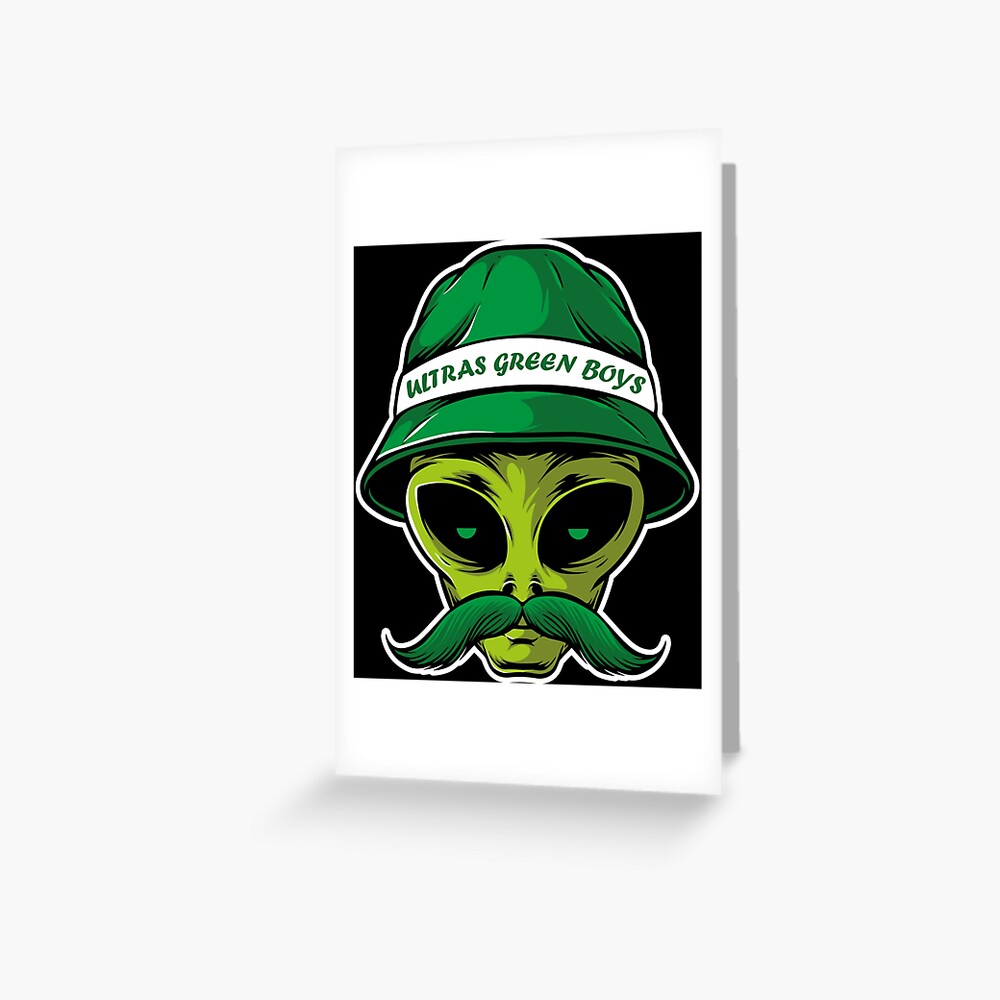 "Ultras Green Boys Raja Casablanca Rca Curva Sud Sticker" Greeting Card ...