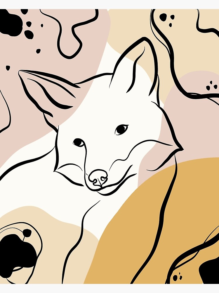 "Light Boho Fox" Poster for Sale by FeeleyDesigns | Redbubble