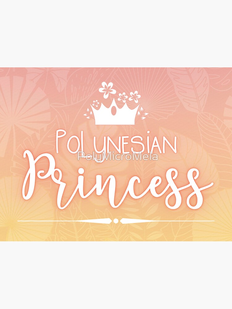 "Polynesian Princess" Sticker for Sale by PolyMicroMela | Redbubble