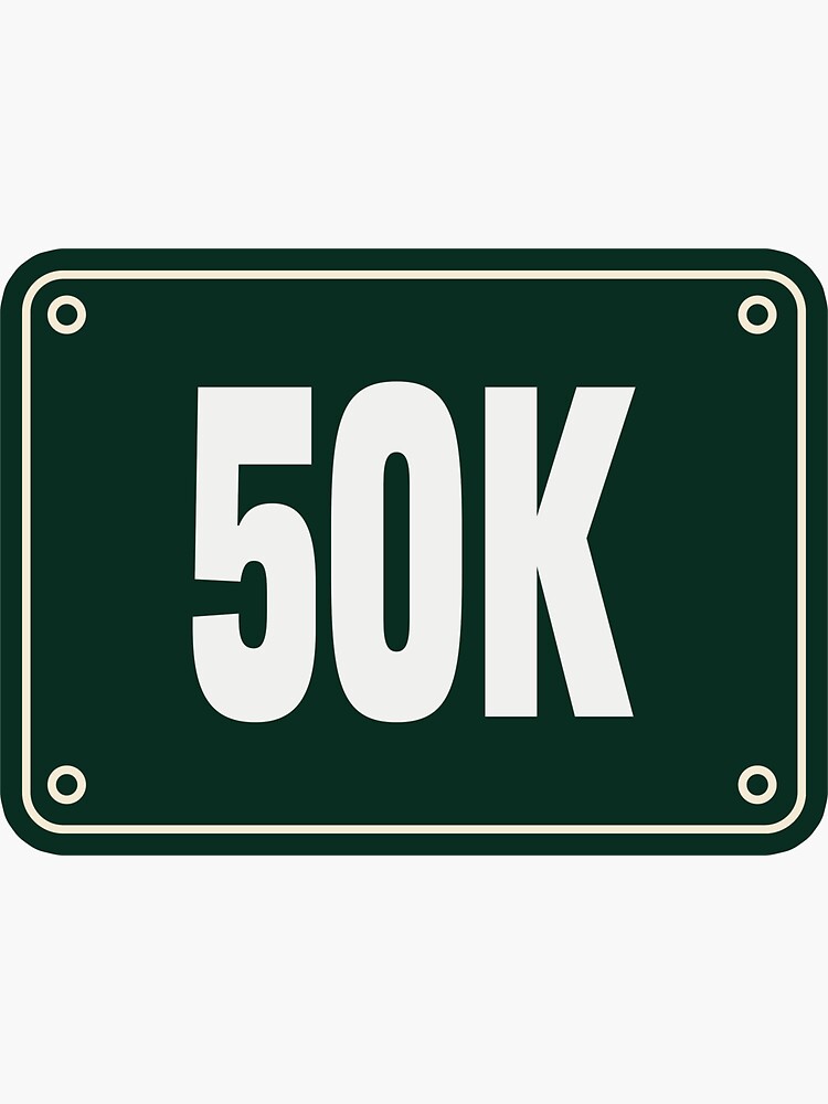 "50K Car Truck Window" Sticker by VBNART | Redbubble