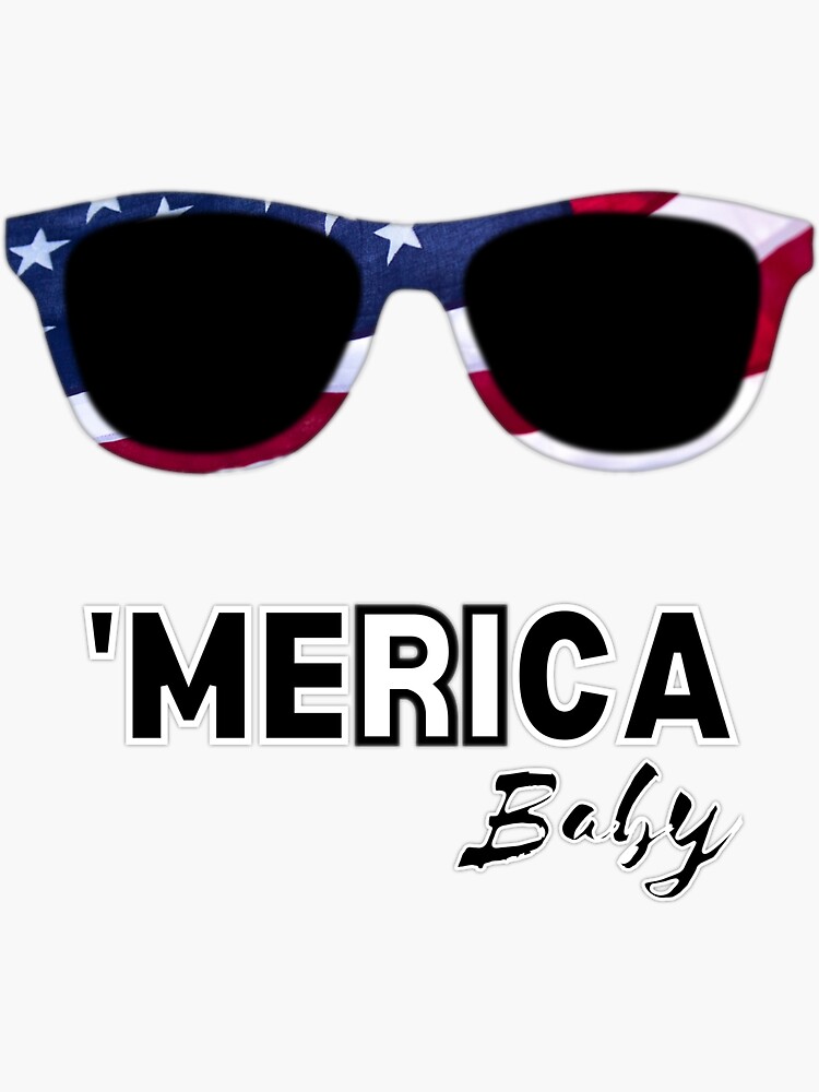 "merica" Sticker for Sale by JAdotdotDesigns | Redbubble