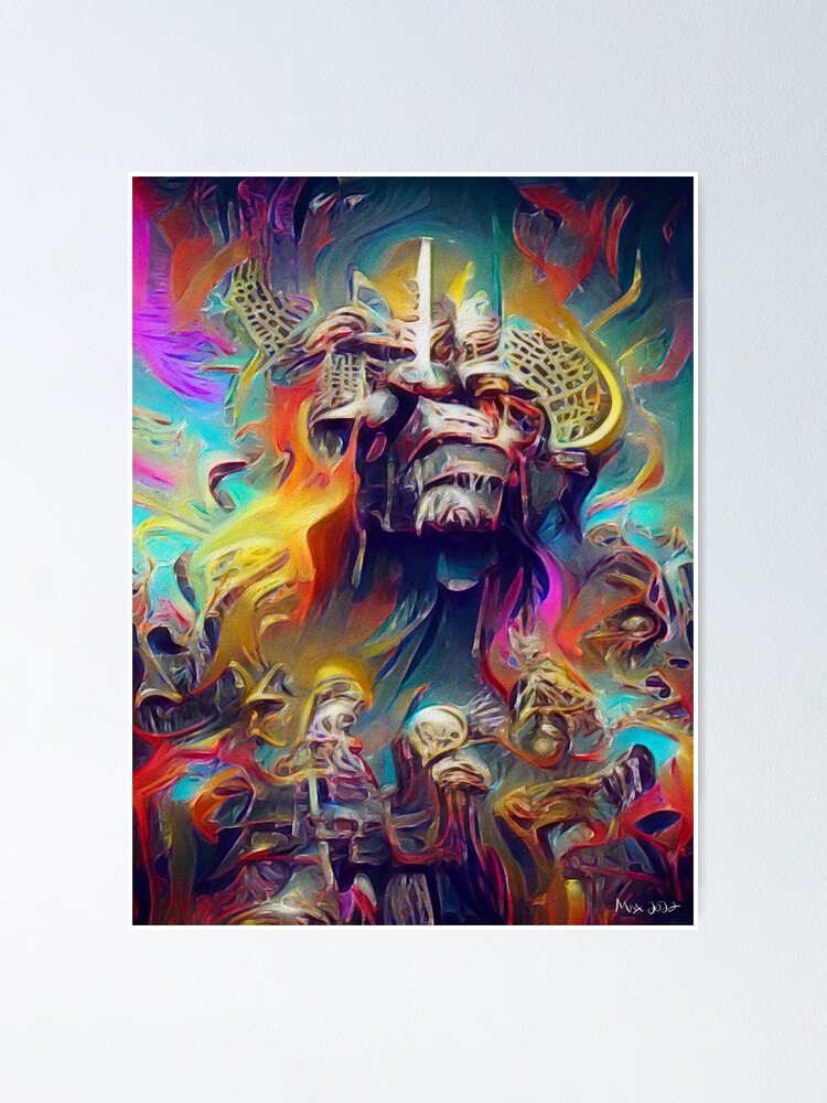 "Metal God" Poster for Sale by magicdoll | Redbubble