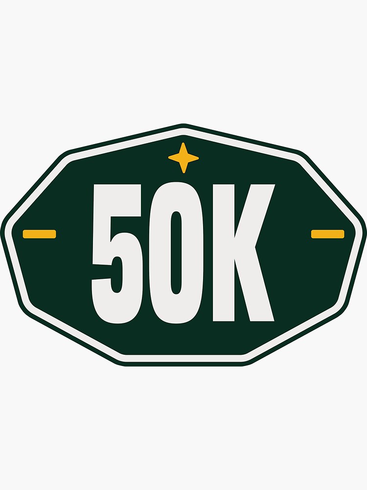"50k UltraMarathon " Sticker by VBNART | Redbubble