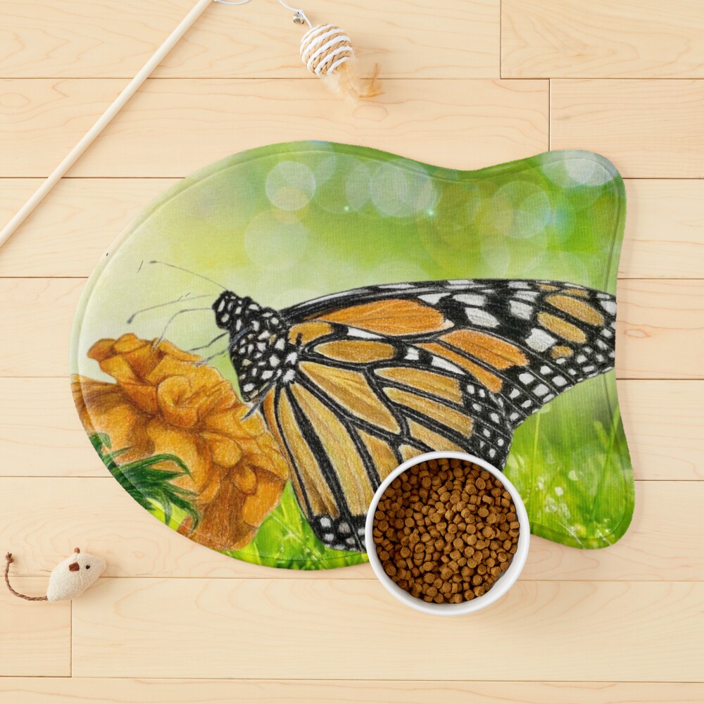 Carte de vœux avec l'œuvre « Papillon monarque sur fleur | insecte » de ...