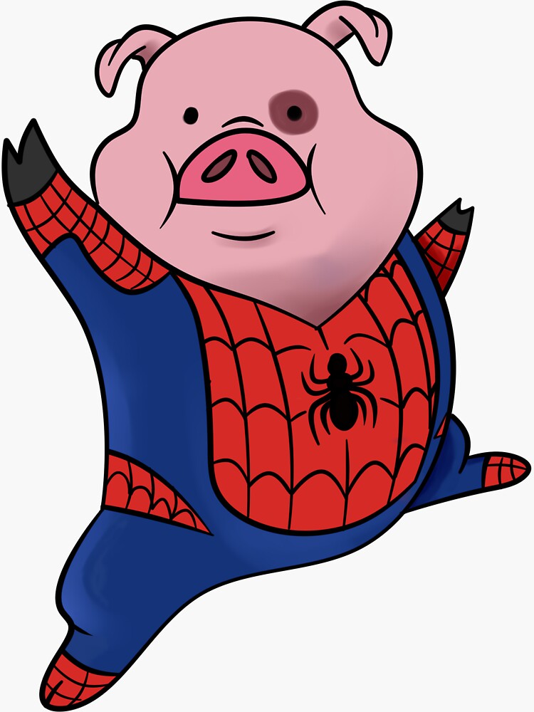 "spider pig" Sticker for Sale by Chrisilustra | Redbubble