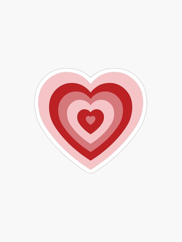 "Powerpuff Heart" Sticker for Sale by ellieaaaa | Redbubble
