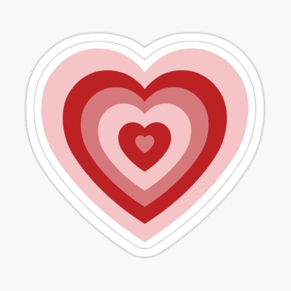 "Powerpuff Heart" Sticker for Sale by ellieaaaa | Redbubble