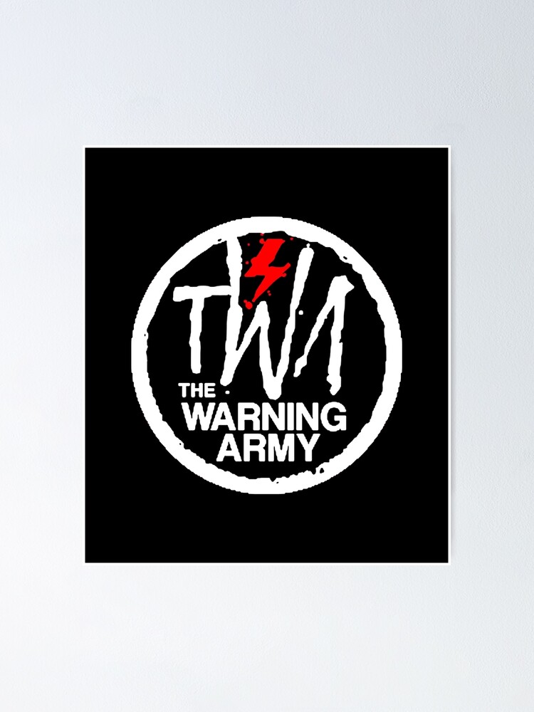 "best logo the warning army" Poster for Sale by aberthomex | Redbubble