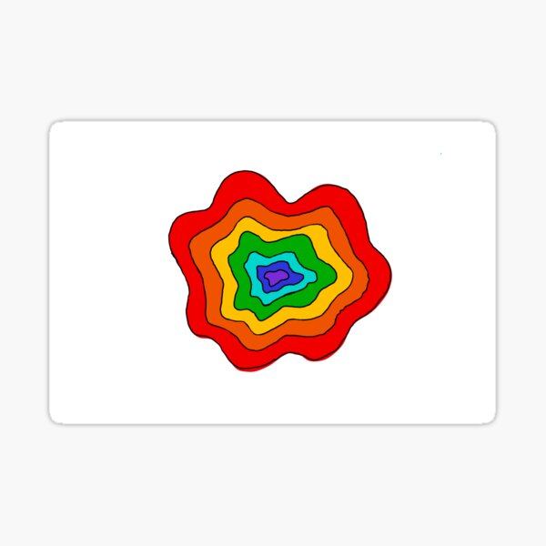 "Rainbow Puddle" Sticker for Sale by sstagnitti | Redbubble