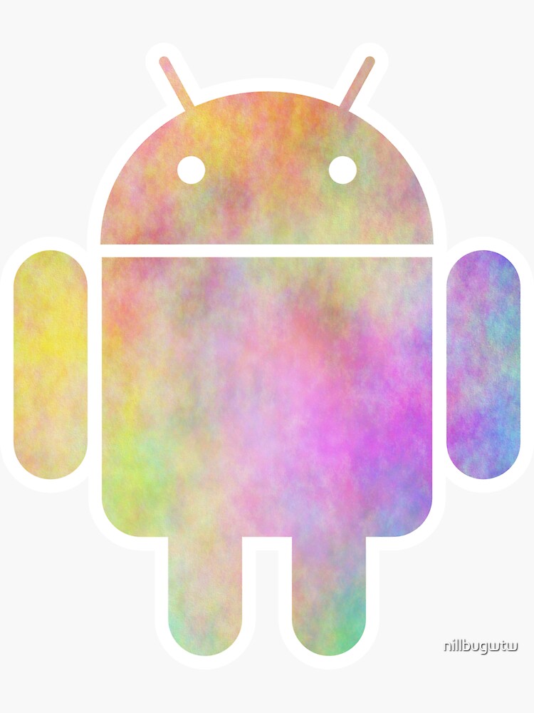 "Watercolor Android Logo" Sticker by nillbugwtw | Redbubble