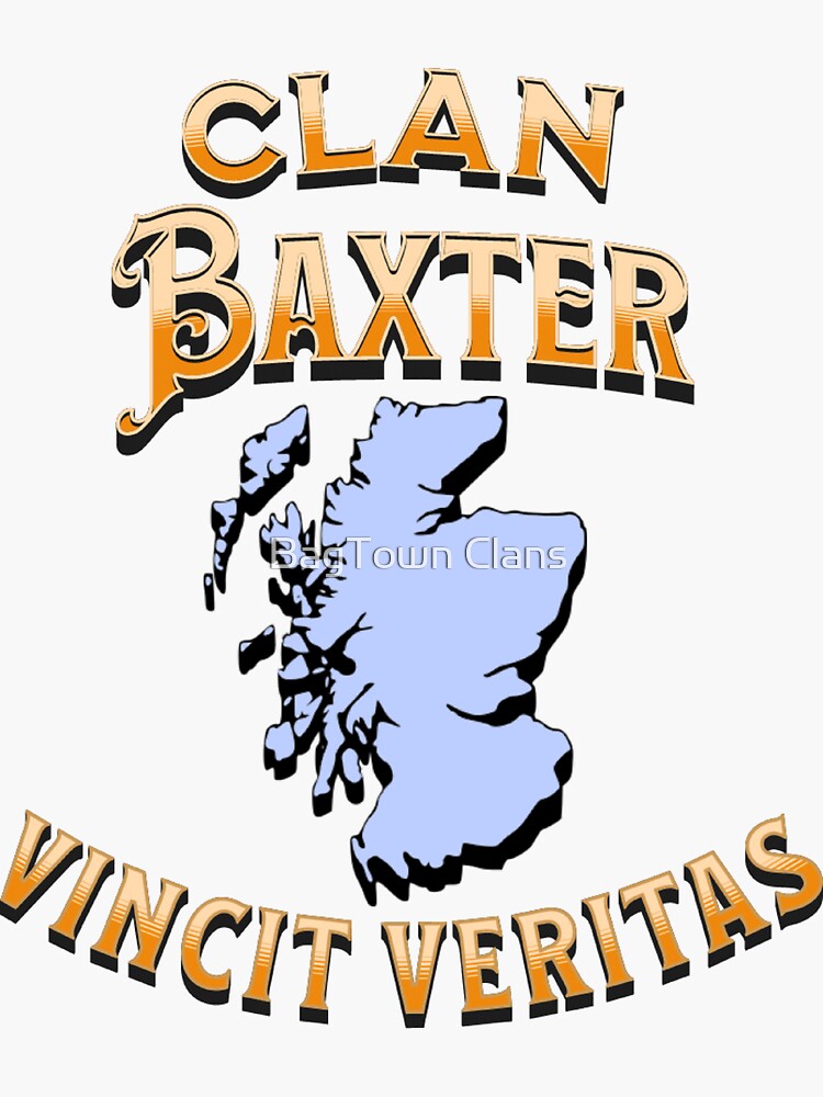 "Clan Baxter Motto Scottish Crest" Sticker for Sale by ljrigby | Redbubble