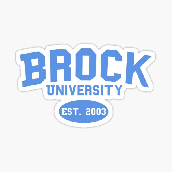 "Brock uni" Sticker by faithsface | Redbubble
