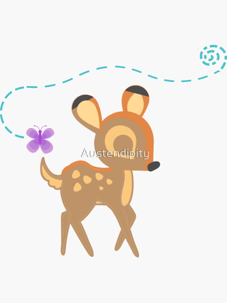 "Bambi" Sticker by Austendipity | Redbubble