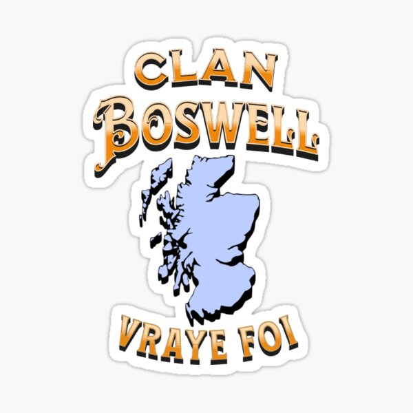 "Clan Boswell Motto Scottish Crest" Sticker for Sale by ljrigby | Redbubble