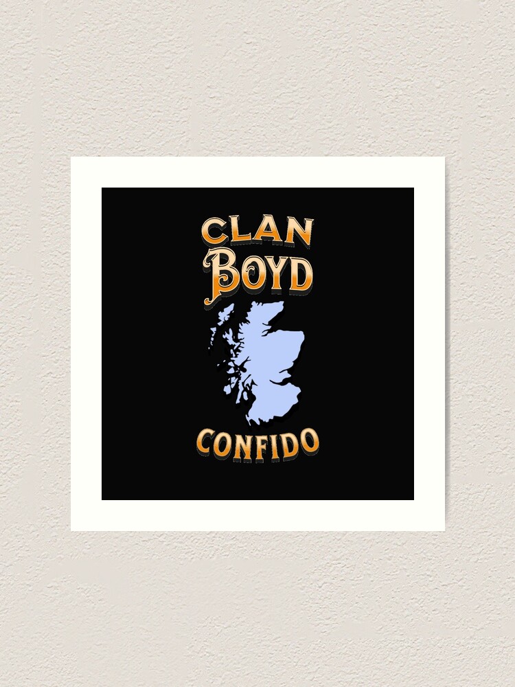 "Clan Boyd Motto Scottish Crest" Art Print for Sale by ljrigby | Redbubble