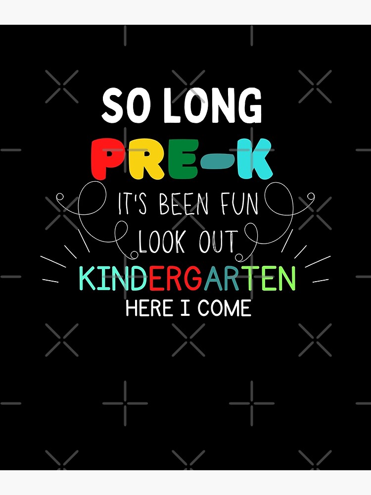 "Pre-K Graduation Kindergarten 1st Grade | Class of 2022 Kids" Poster ...