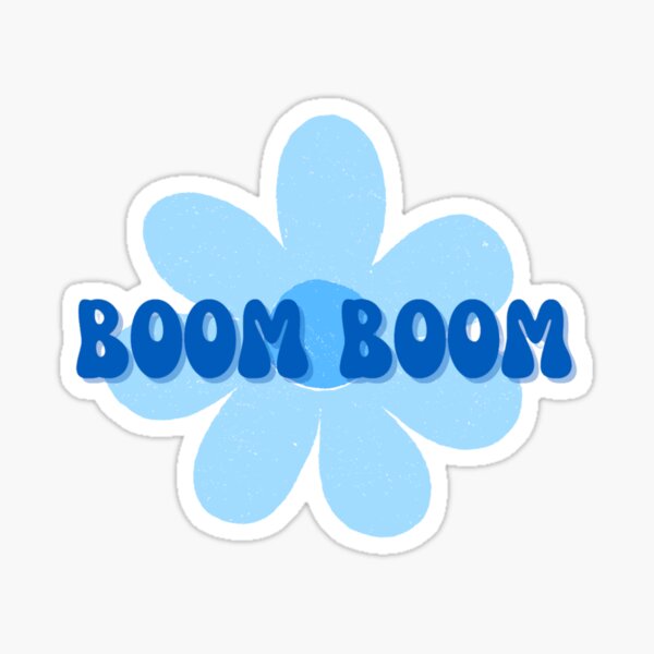 "Boom Boom " Sticker for Sale by ansley-c | Redbubble