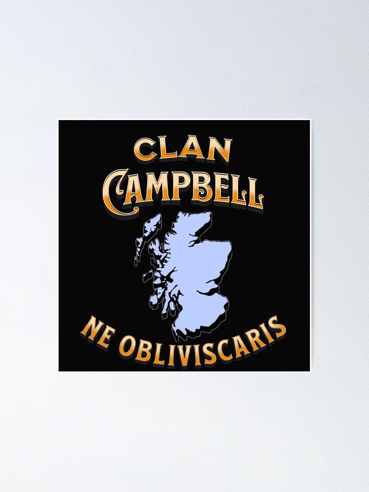 "Clan Campbell Motto Scottish Crest" Poster for Sale by ljrigby | Redbubble