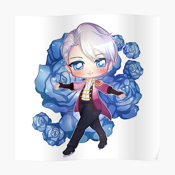 Póster Viktor Nikiforov Chibi De Shintaworld Redbubble