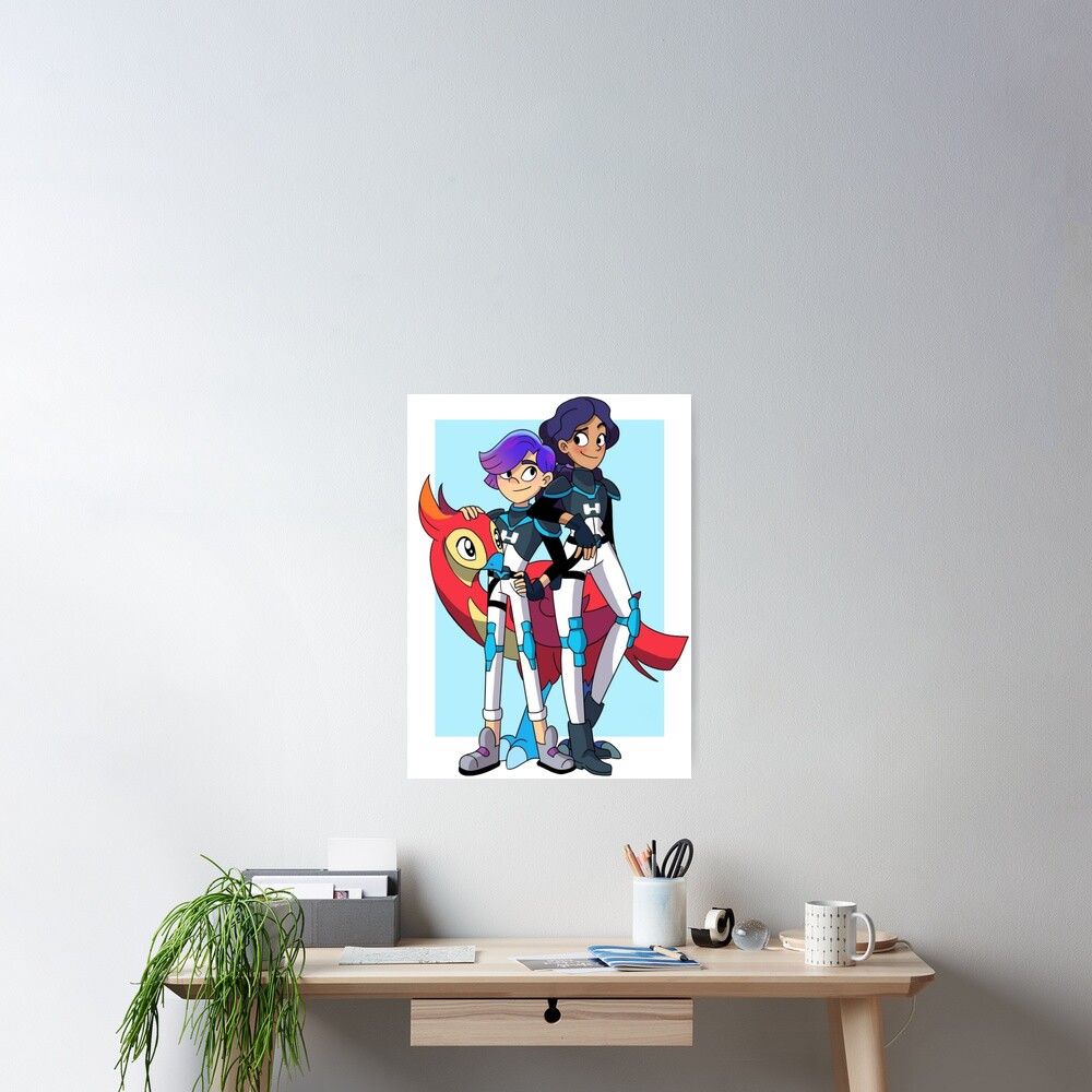 Glitch Techs High Five Poster For Sale By Amirudinbambaw Redbubble
