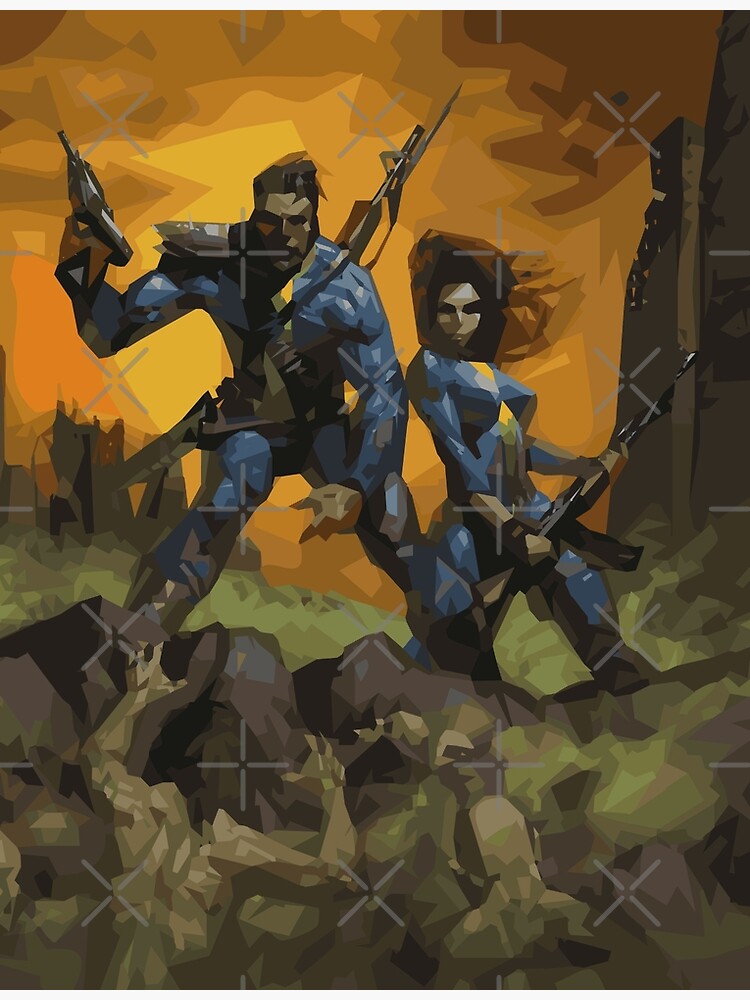 "Abstract Fallout 1 Concept Art" Poster for Sale by AdoringFanArt ...
