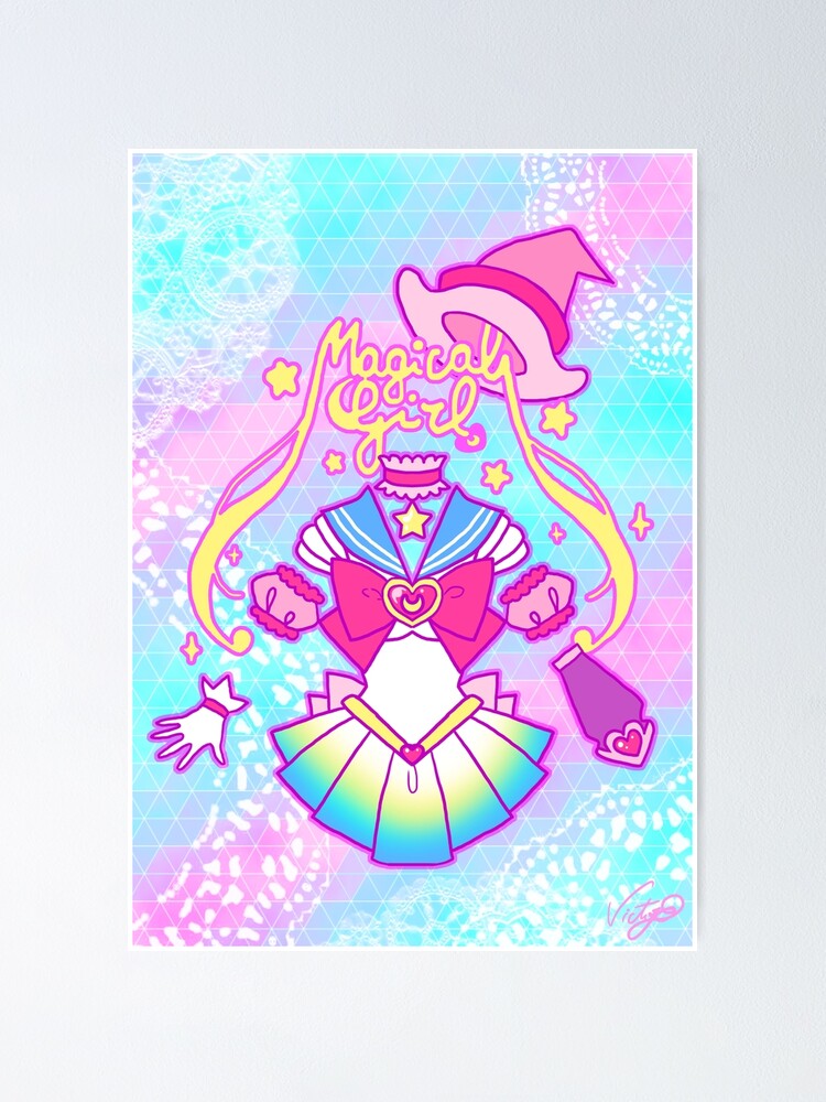 "Magical Girl" Poster by VictorFaretina | Redbubble
