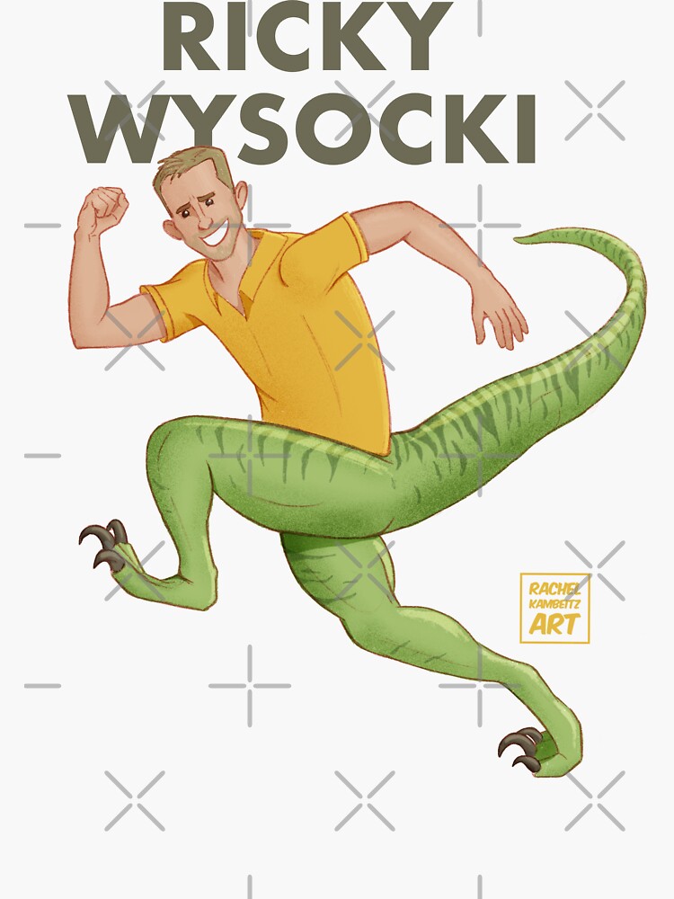 "Raptor Legs Ricky" Sticker for Sale by Rachelkambeitz | Redbubble