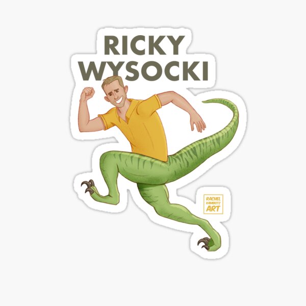 "Raptor Legs Ricky" Sticker for Sale by Rachelkambeitz | Redbubble