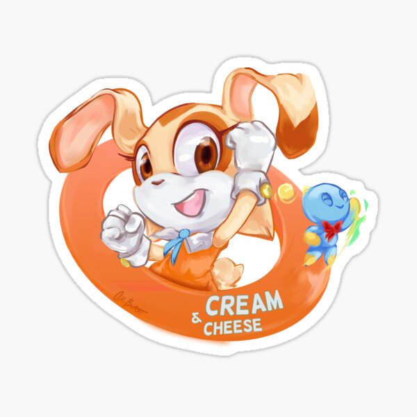 "cream the rabbit emblem" Sticker for Sale by OriBurst | Redbubble