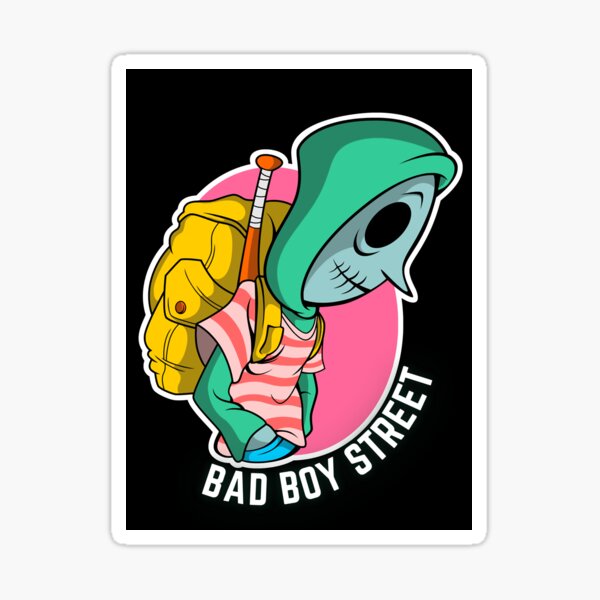 "Poster Bad Boy Street Mens My Favorite" Sticker by HernandeFrank ...