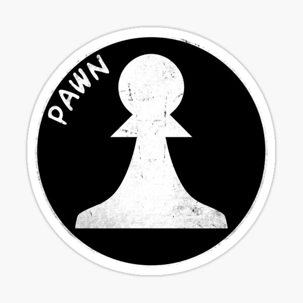 "Chess Pieces White Pawn Chess Pawn White Chess Piece" Sticker by ...