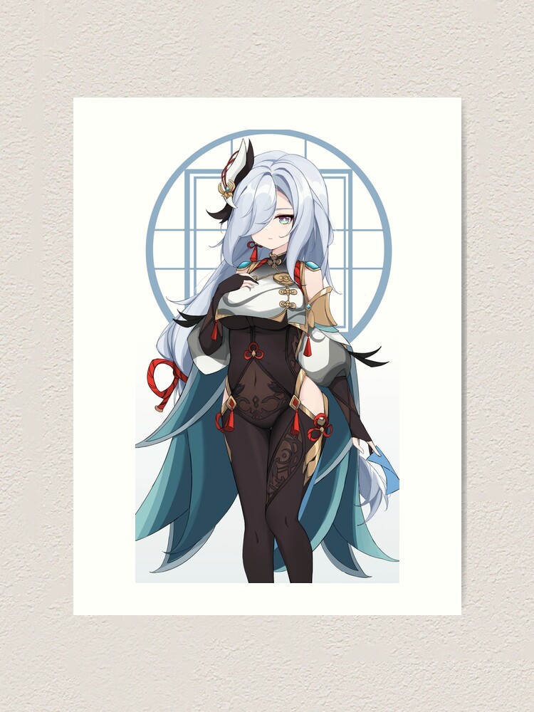 "Cute Shenhe | Genshin Impact Game Girls " Art Print for Sale by ...