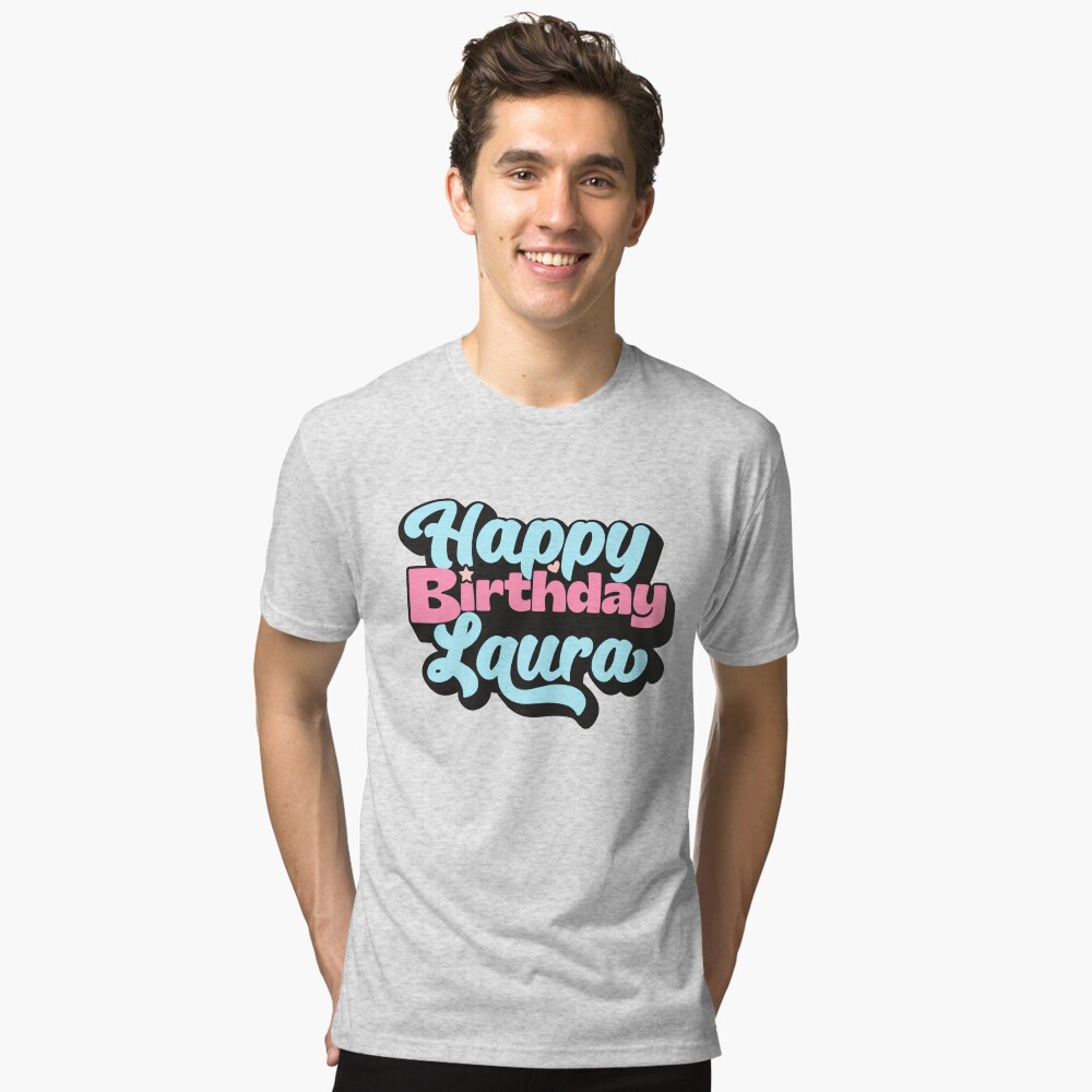 "Happy Birthday Laura, Gift for Laura, Custom Gift Laura, Personalized ...