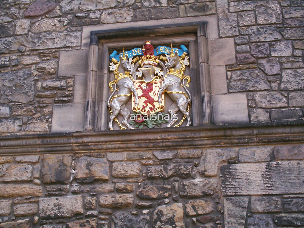 "Coat of Arms - Crest, Edinburgh Castle" by anaisnais | Redbubble