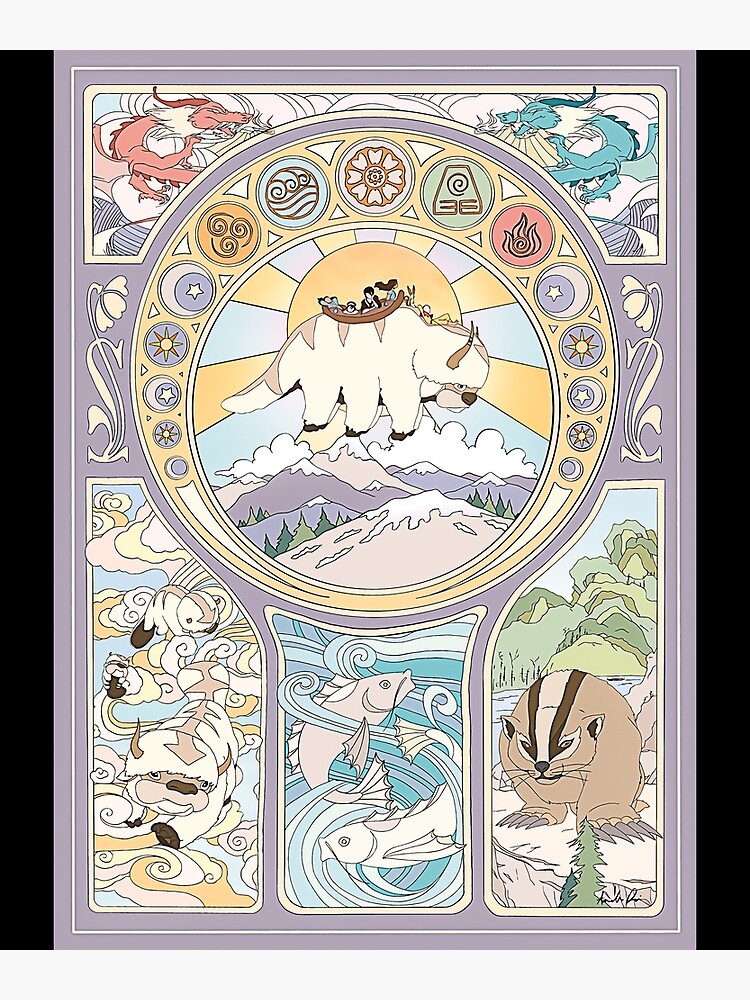 "Avatar the last airbender Team Avatar and Original Benders, Art ...