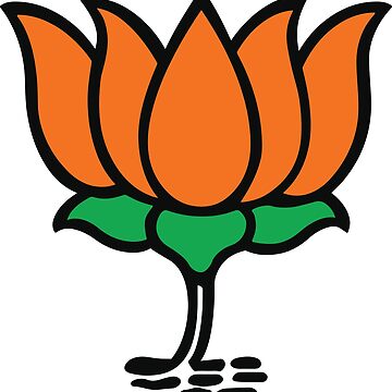 "BJP Lotus Design Narendra Modi India BJP Supporter" Pin for Sale by ...