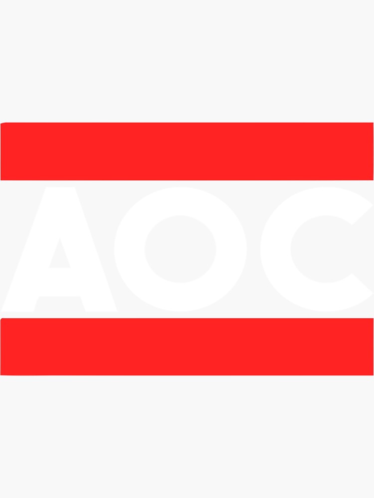 "Aoc Merch Alexandria Ocasio Cortez AOC New Party " Sticker for Sale by ...